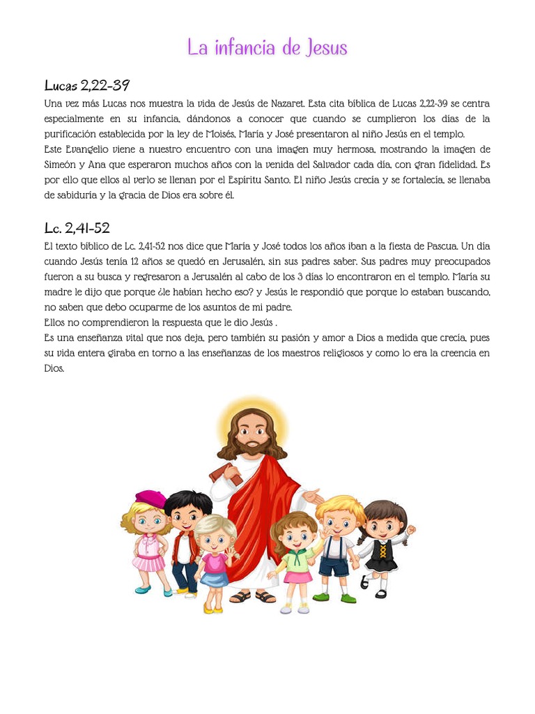 Una vez más Lucas nos muestra la vida de Jesús de Nazaret. Esta cita ...