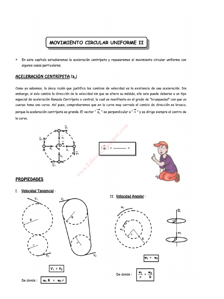 Movimiento Circular Uniforme (M.c.u 2 | PDF