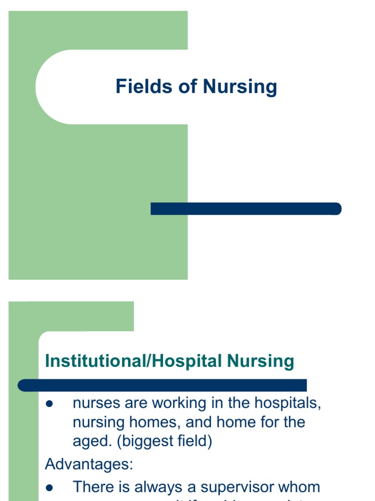 Fields of Nursing | PDF