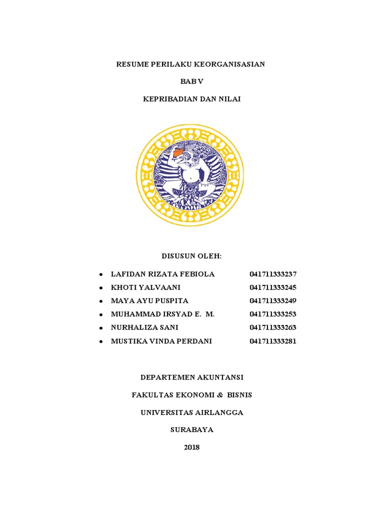 Resume Perilaku Keorganisasian Bab 5 | PDF | Karier & Perkembangan | Pengembangan Diri