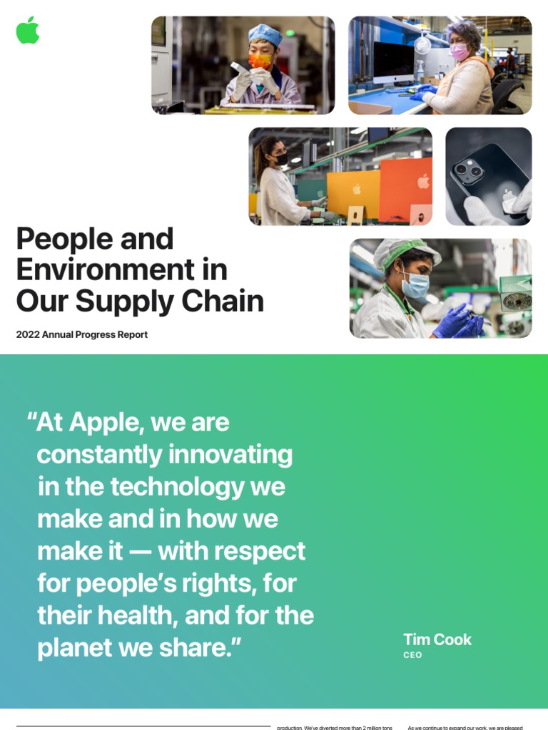 Apple SR 2022 Progress Report | PDF | Apple Inc. | Recycling