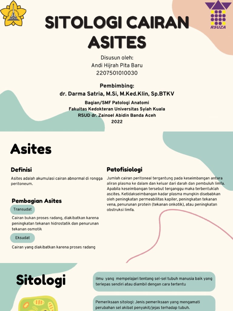 Presentasi Sitologi Cairan Asites | PDF