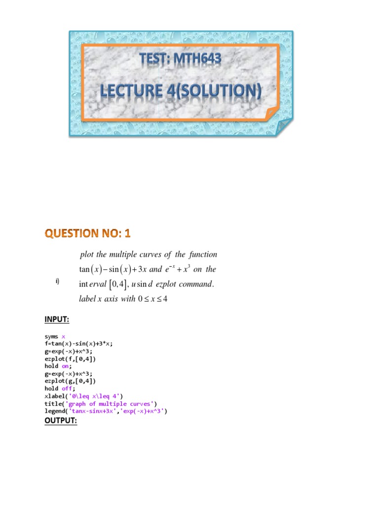 MTH 643 | PDF