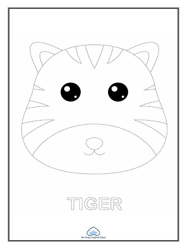 Animal Faces Tracing | PDF