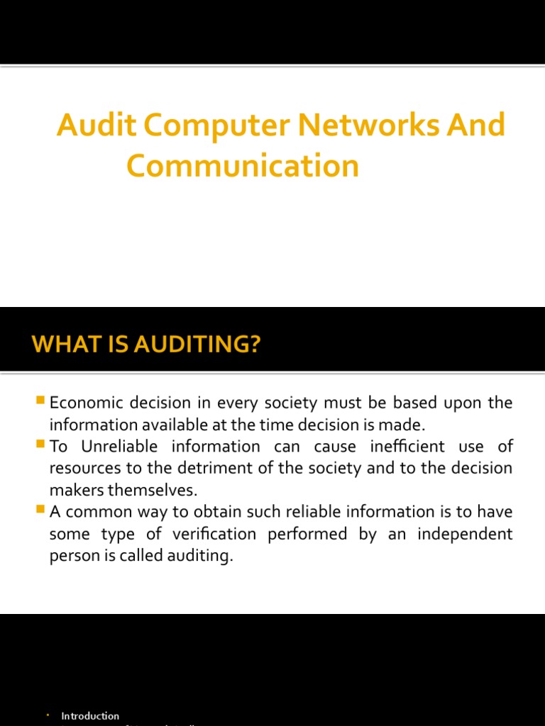 Audit Computer Networks and Communication | PDF | Audit | Computer Network