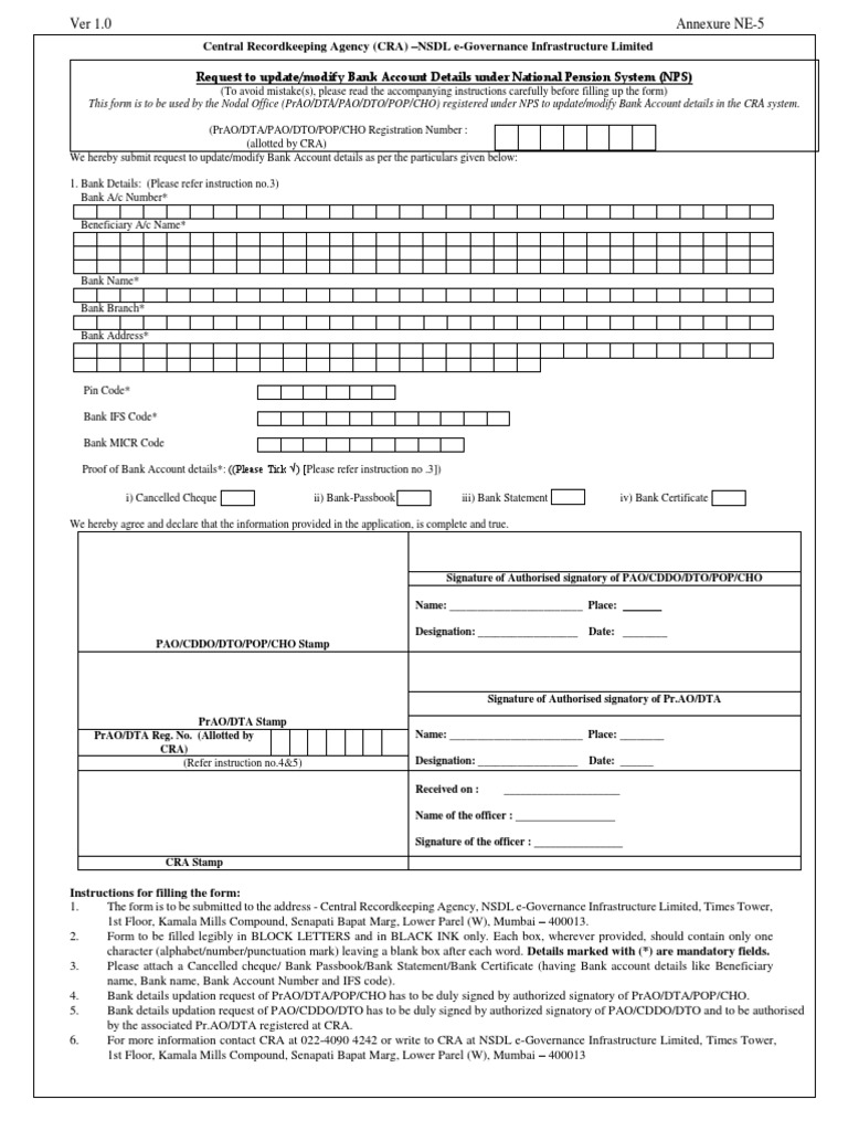 This Form Is To Be Used by The Nodal Office (Prao/Dta/Pao/Dto/Pop/Cho ...