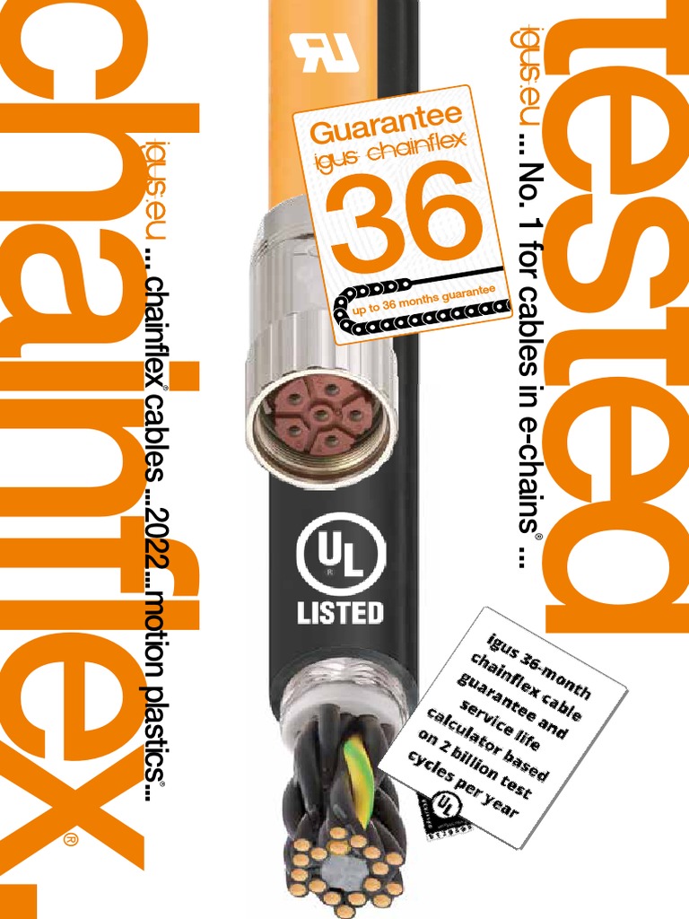 EU Chainflex Catalogue 2022 | PDF | Electrical Conductor | Insulator ...