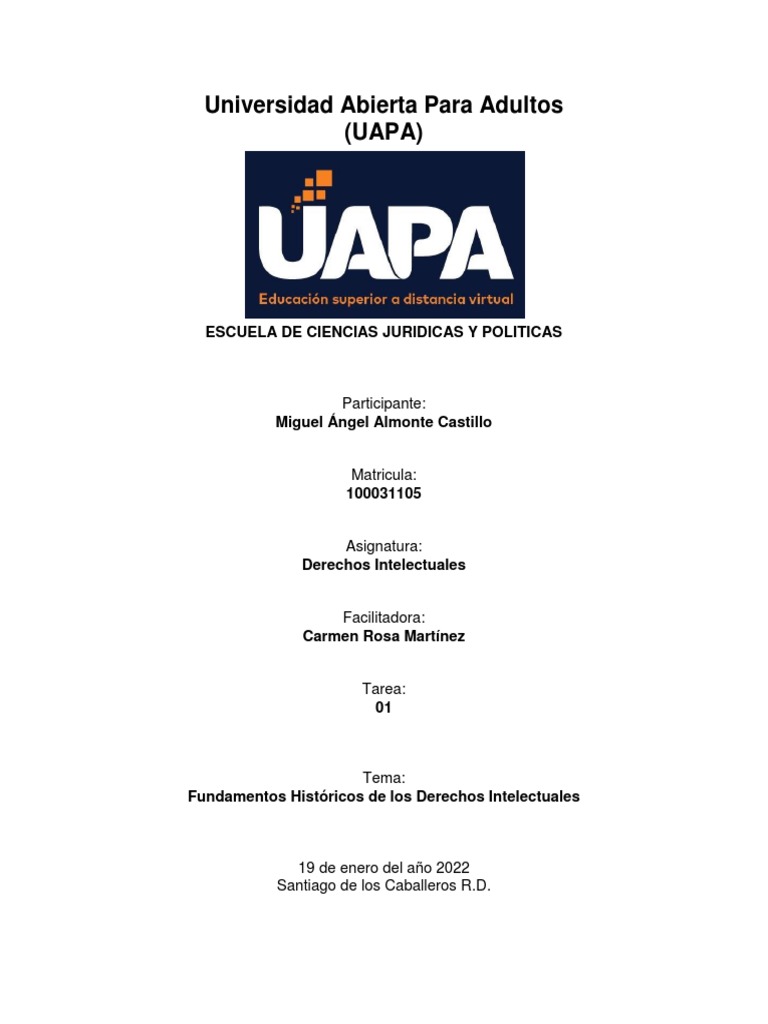 Tarea Semana 1. Derechos Intelectuales | Descargar gratis PDF ... Tarea Semana 1. Derechos Intelectuales | Descargar gratis PDF ...