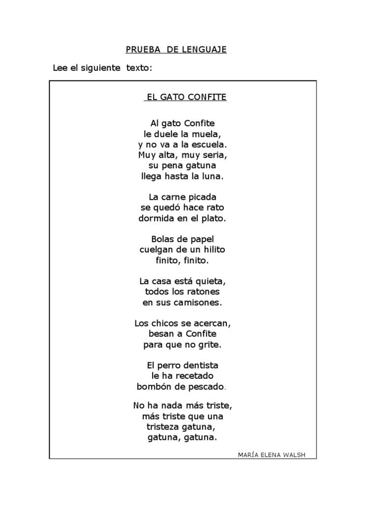 Prueba de Lenguaje Kinde Destrezas | PDF