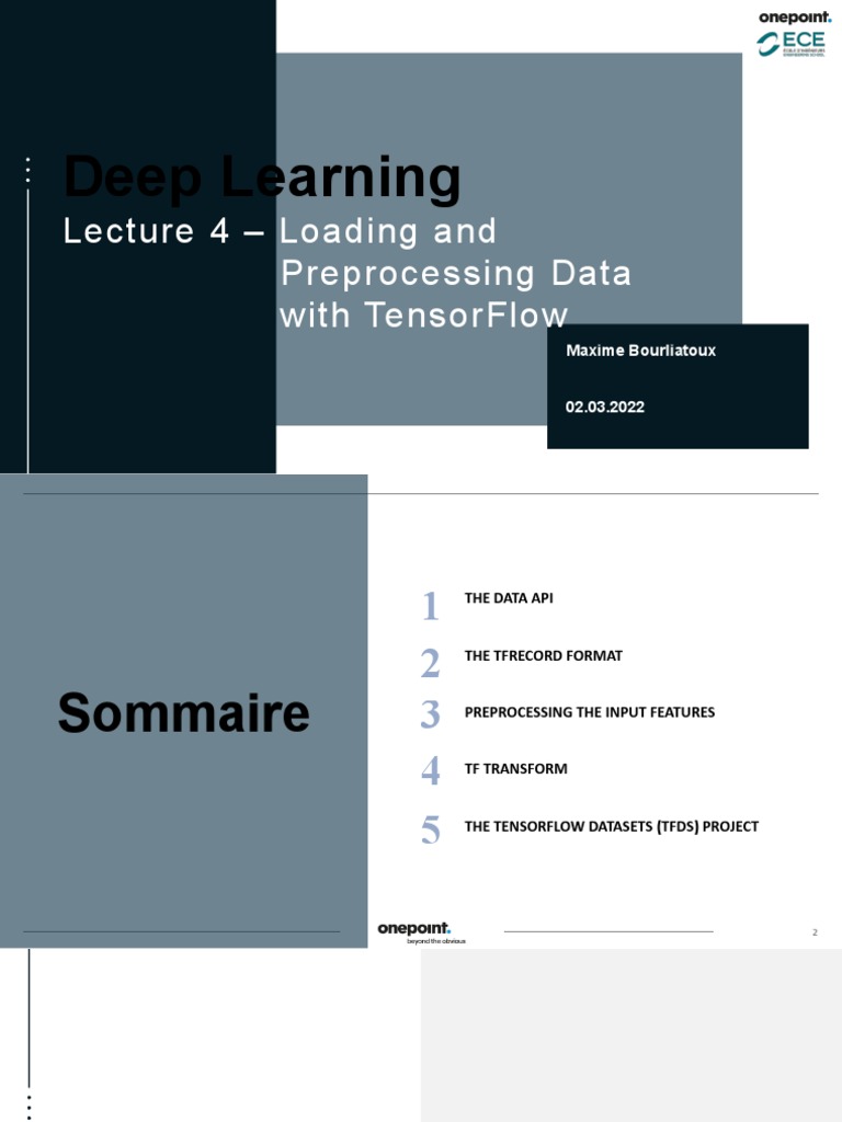 Cours 4 - Loading and Preprocessing Data With TensorFlow | PDF | Statistics | Cognitive Science