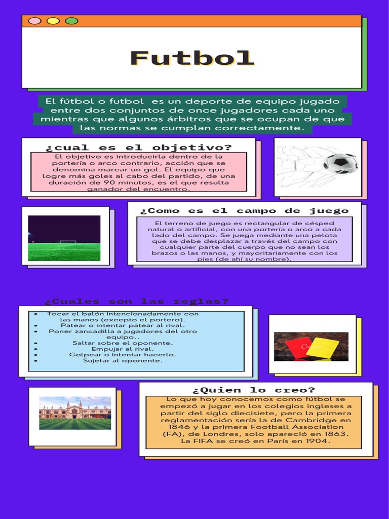 Infografía Del Fútbol | PDF | Asociación de Futbol | Aficiones