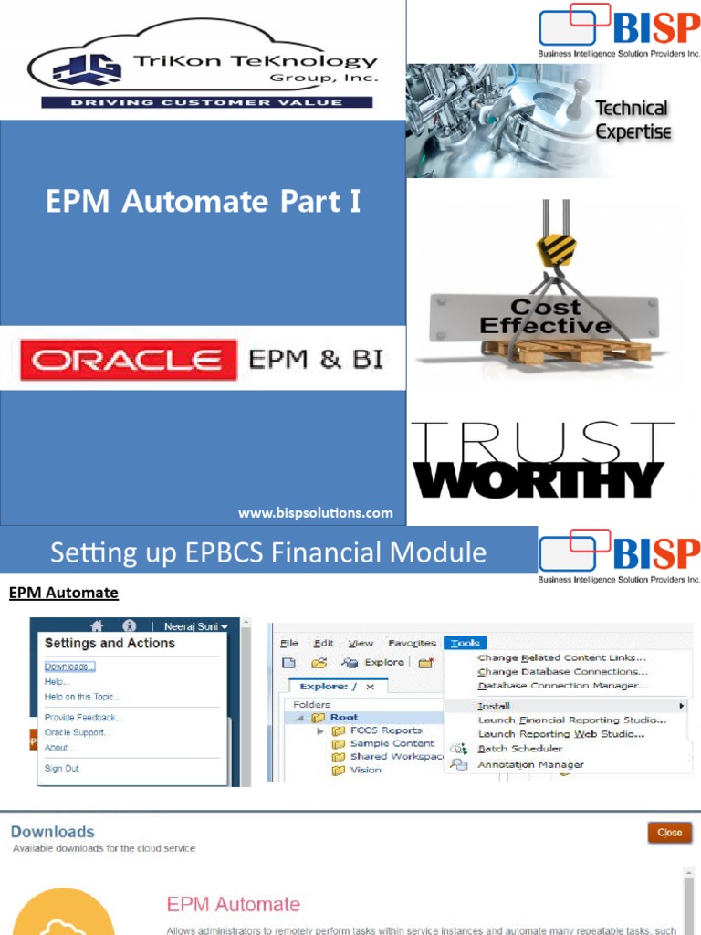 EPMAutomate Part 1 | PDF | Command Line Interface | Login
