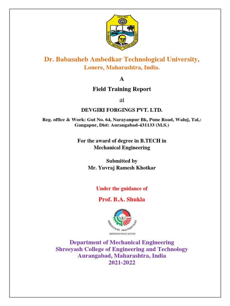 Dr. Babasaheb Ambedkar Technological University,: Lonere, Maharashtra ...