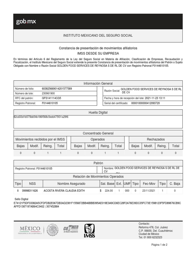 Alta Claudia Edith Acosta Rivera | PDF