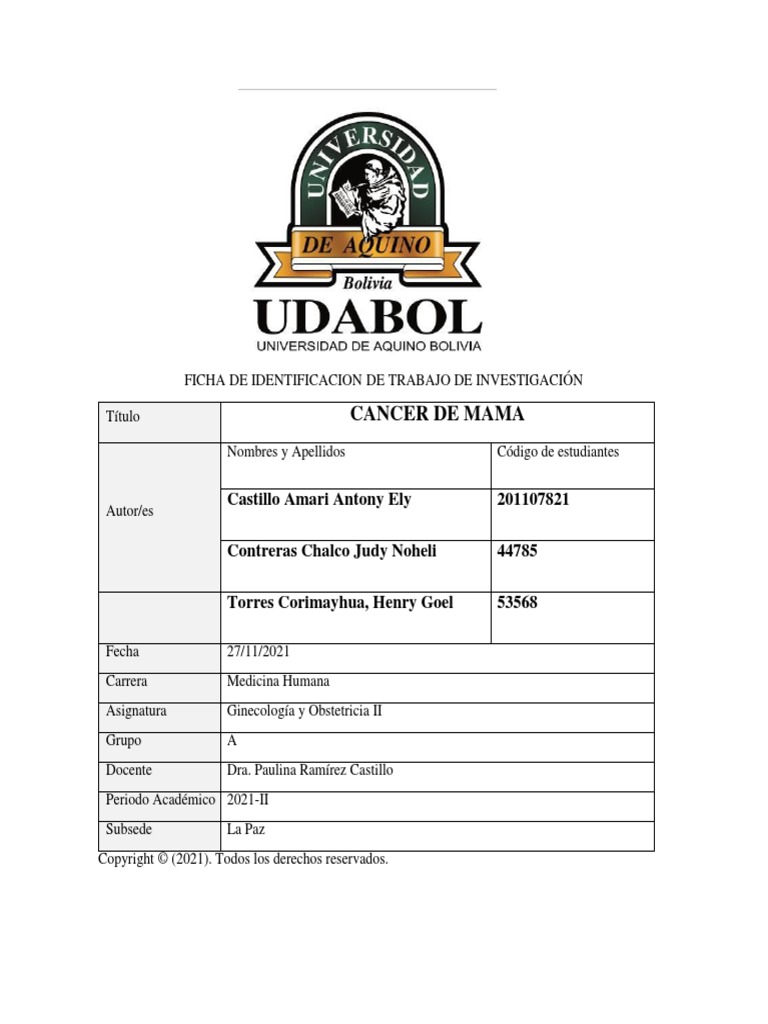 APA-Cancer de Mama | PDF | Cáncer de mama | Cáncer