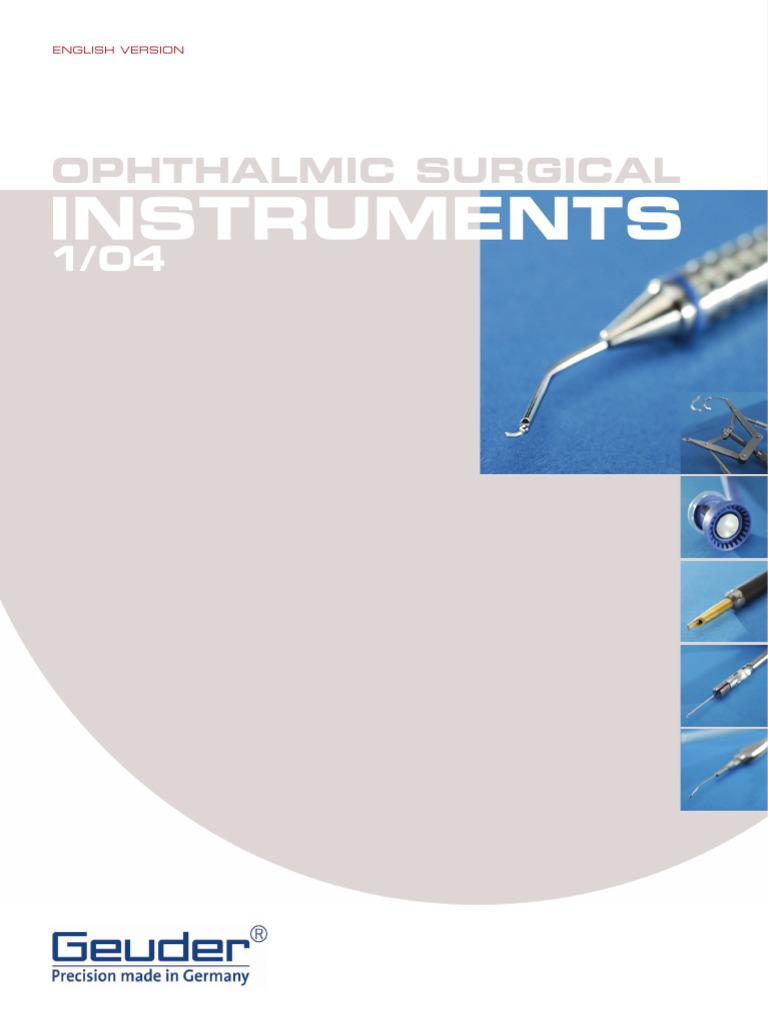 Instrument Catalogue | PDF | Ophthalmology | Human Eye