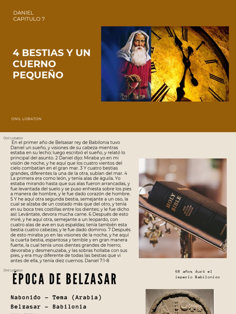 Capitulo 7 de Daniel | PDF | Cristo (título) | Babilonia