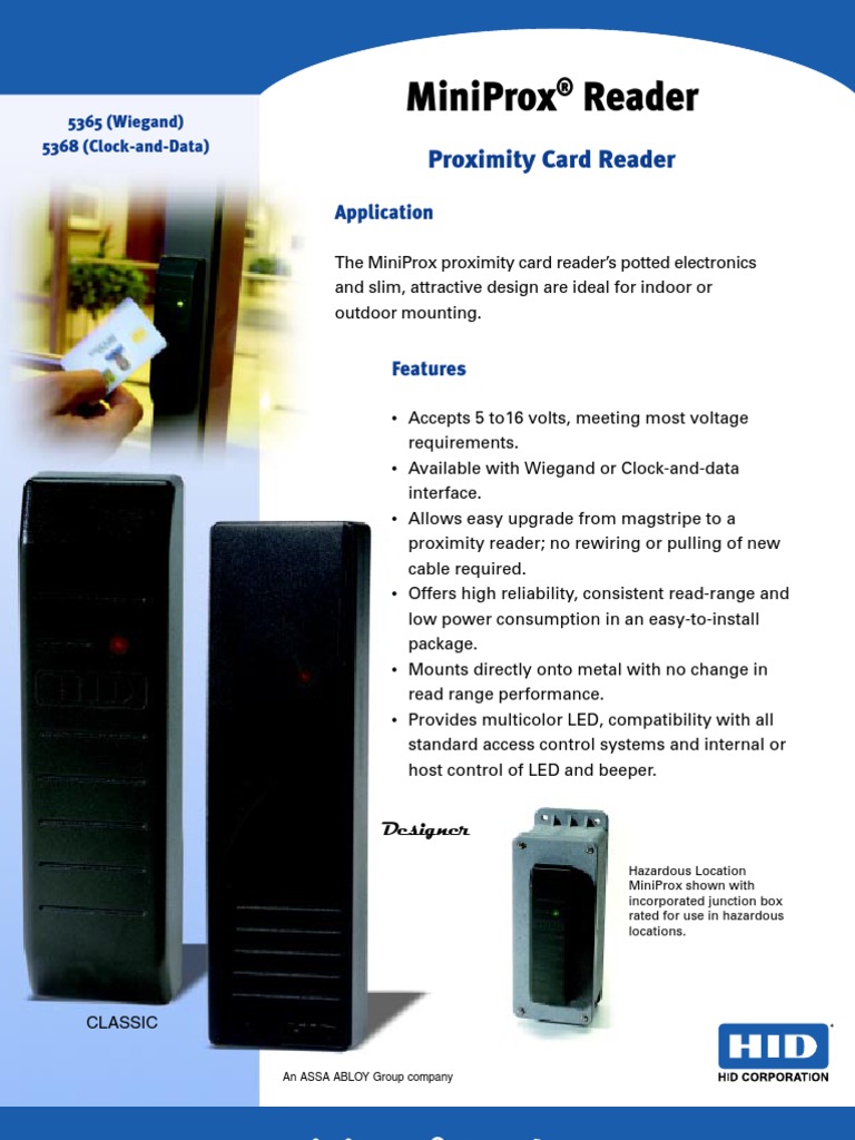 Miniprox | PDF | Light Emitting Diode | Access Control