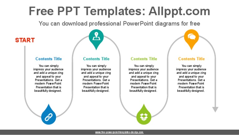 Curved Line PowerPoint Diagram | PDF | Business | Art