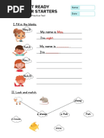 Starters 1 - Speaking Test 1 | PDF
