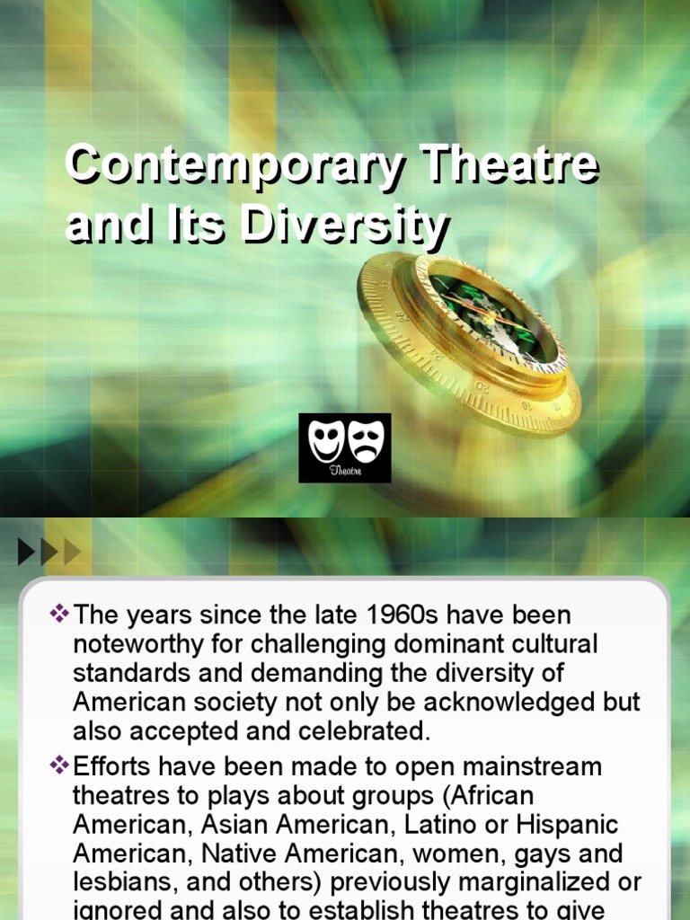 Ch9 Contemporary Theatre and Its Diversity | PDF | Performance Art ...