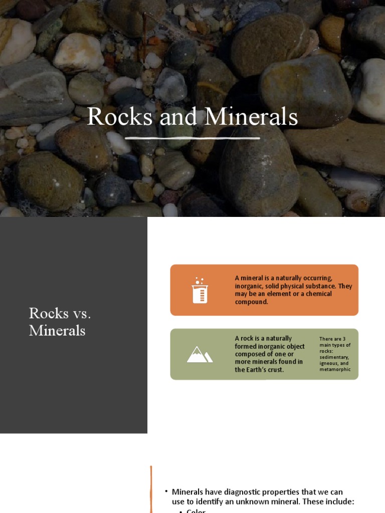 Lesson Sequence Di - Rocks and Mineral Properties | PDF | Rock (Geology ...