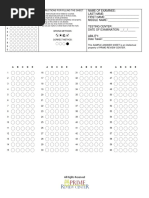 60 Questions OMR Sheet | PDF | Optical Character Recognition | Stationery
