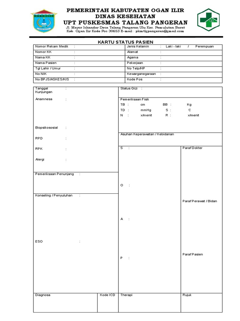 Kartu Status Pasien | PDF