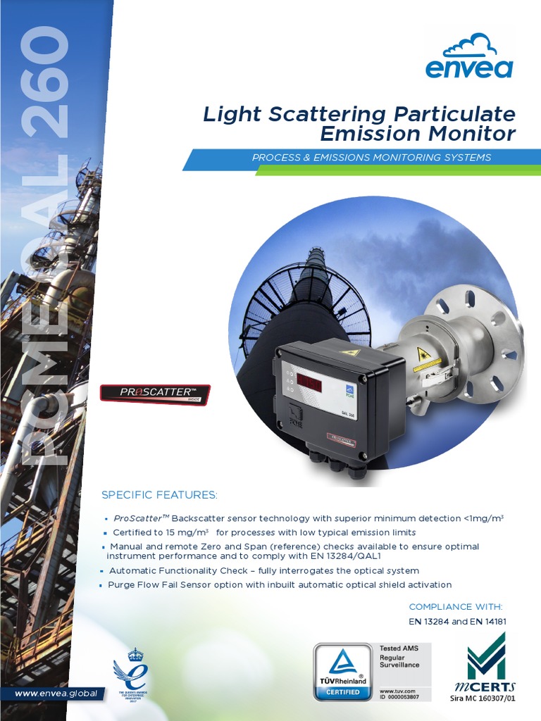 Envea Qal 260 Qal1 Back Scatter Particulate Emission Monitor en | PDF ...