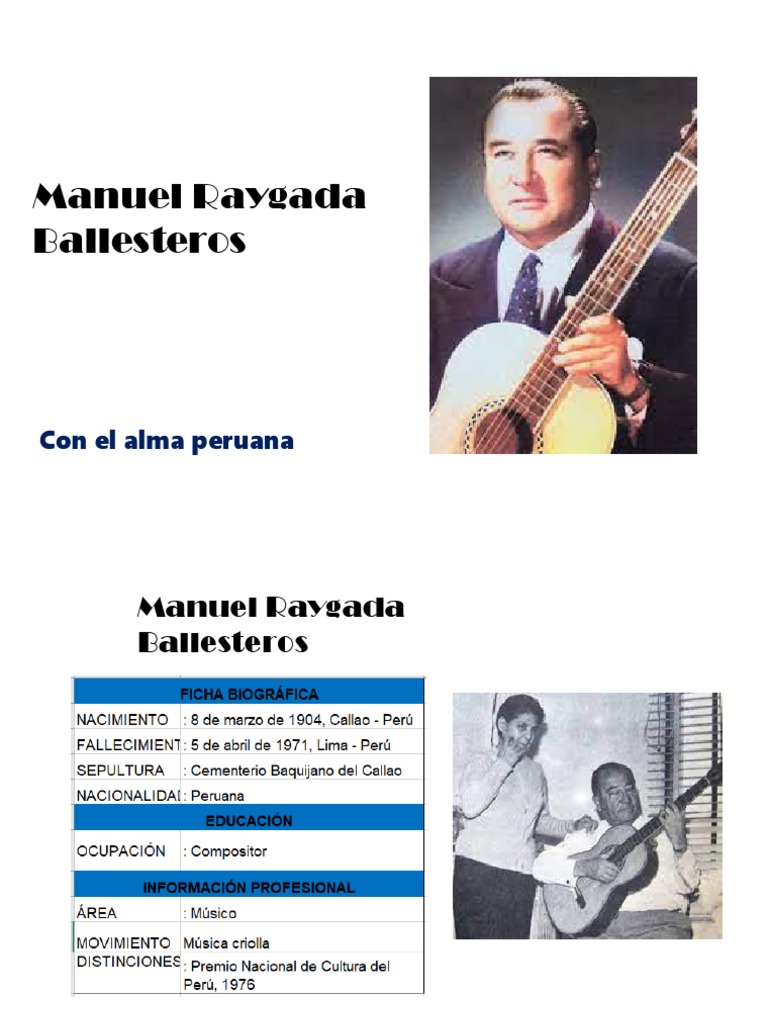 Manuel Raygada Ballesteros | PDF | Perú