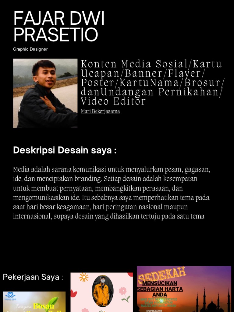 Portofolio Fajar | PDF | Karier & Perkembangan | Ilmu Sosial