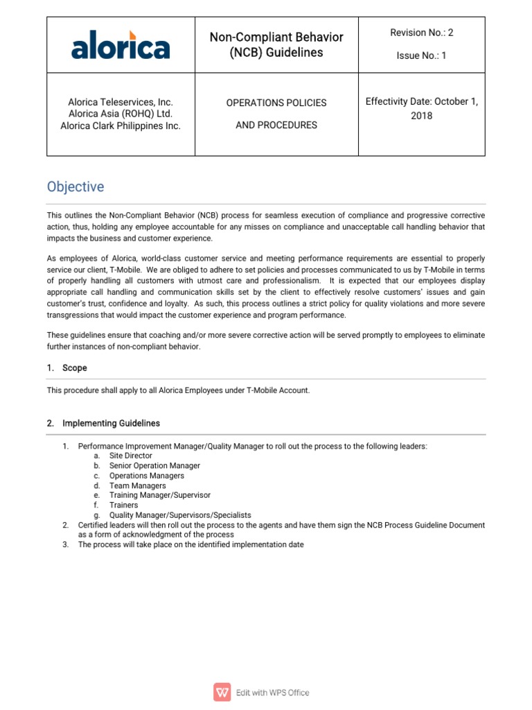 NCB Guidelines Documentation | PDF