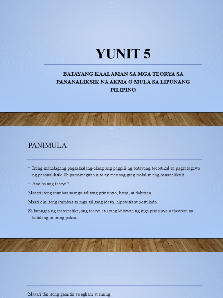 Batayang Kaalaman Sa Mga Teorya Sa Pananaliksik Na Akma o Mula Sa Lipunang Pilipino | PDF