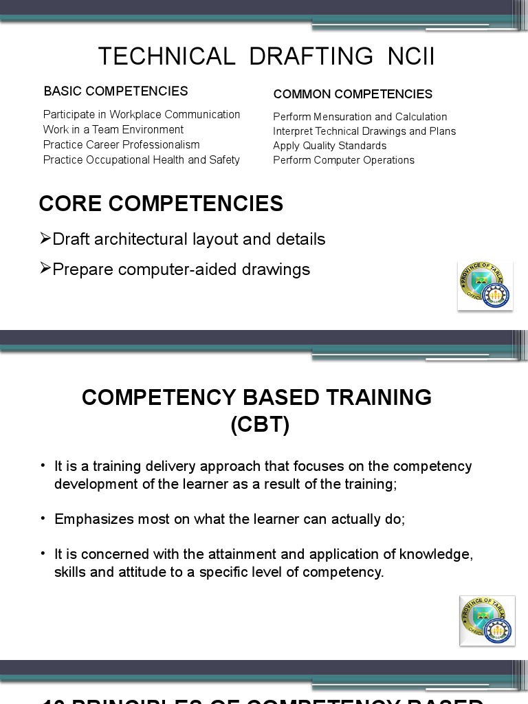 Technical Drafting Ncii: Core Competencies | PDF | Educational ...