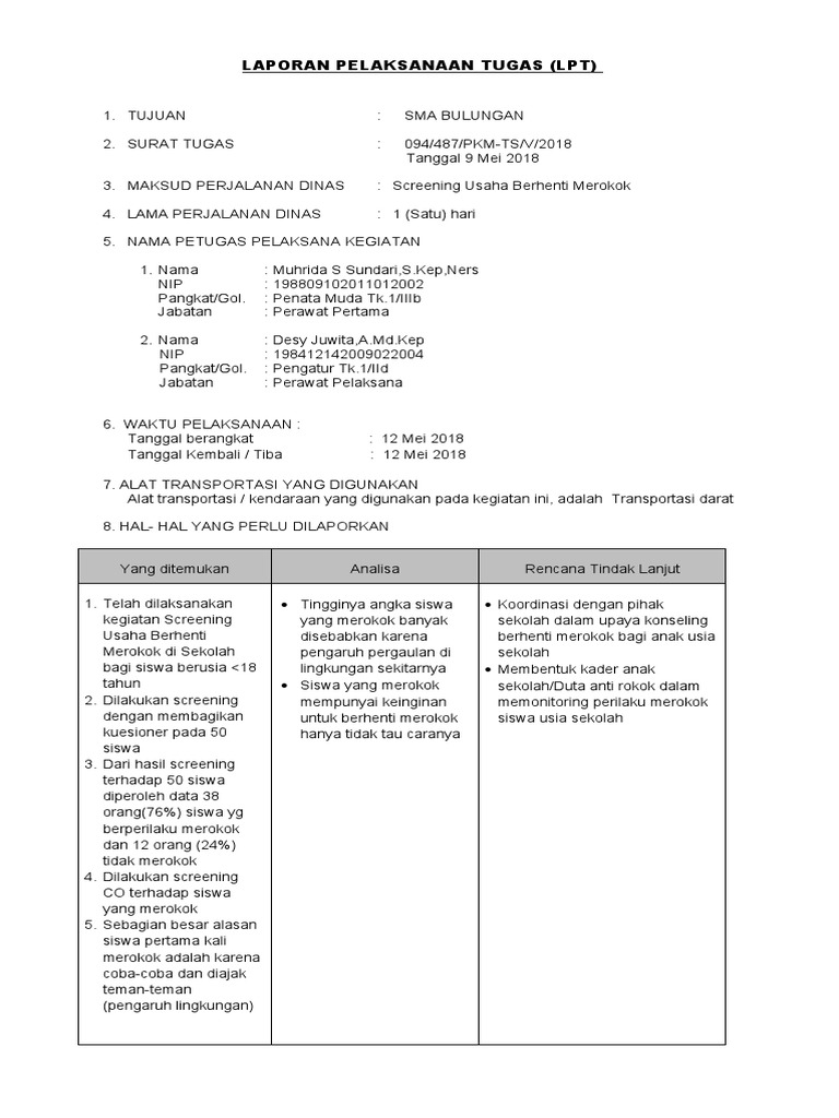 LPT Screening Ubm | PDF