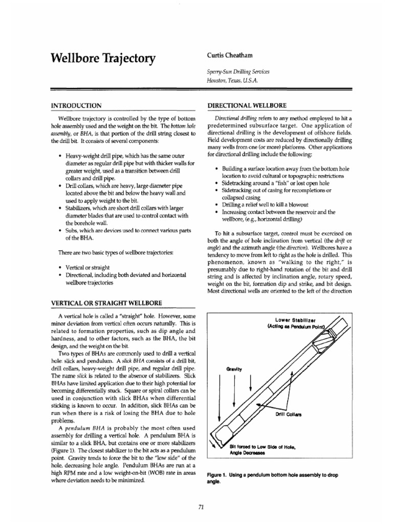 Wellbore Trajectory: Sperry-Sun Drilling Services Houston, Texas, U.S.A ...