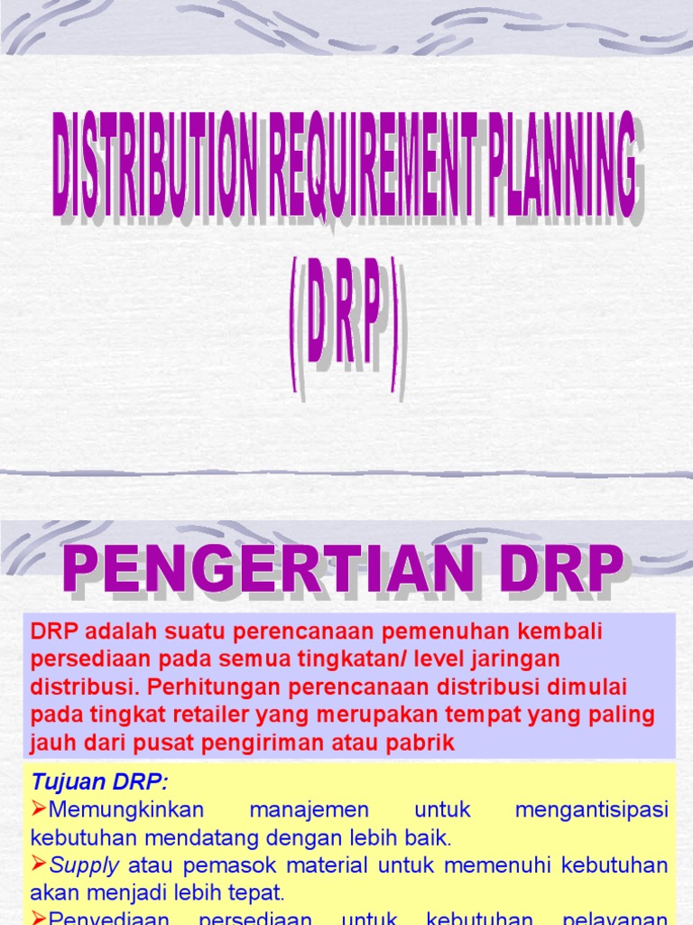 DRP | PDF | Komputer | Teknologi & Rekayasa