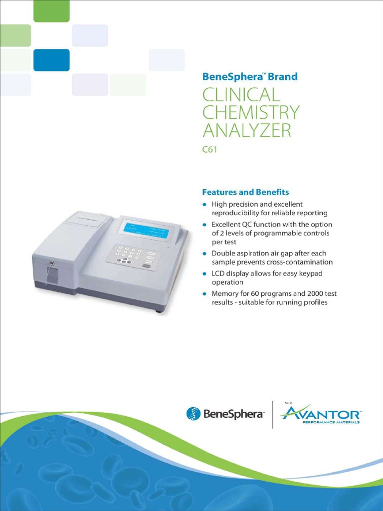 BeneSphera C61 Features Specifications | PDF