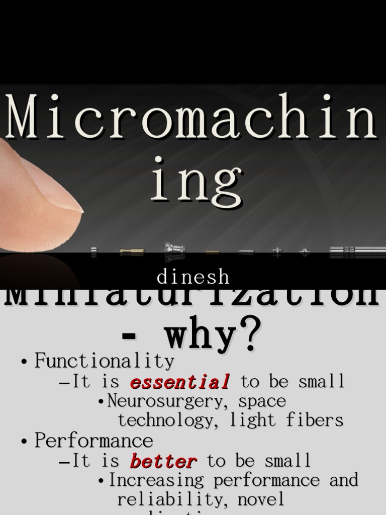 Micro Mach | PDF | Microelectromechanical Systems | Dissolution (Chemistry)
