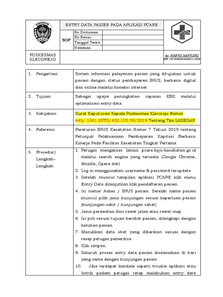 Sop Entry Data | PDF