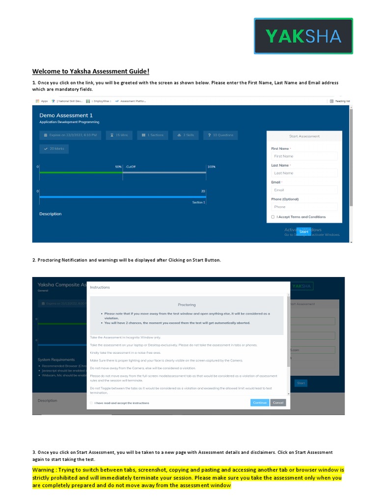 Yaksha Assessment User Guide 4 | PDF
