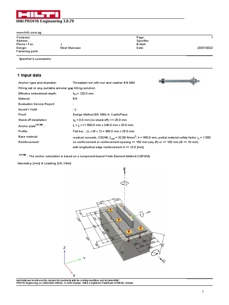 Sample Hilti Report | PDF | Software | Data