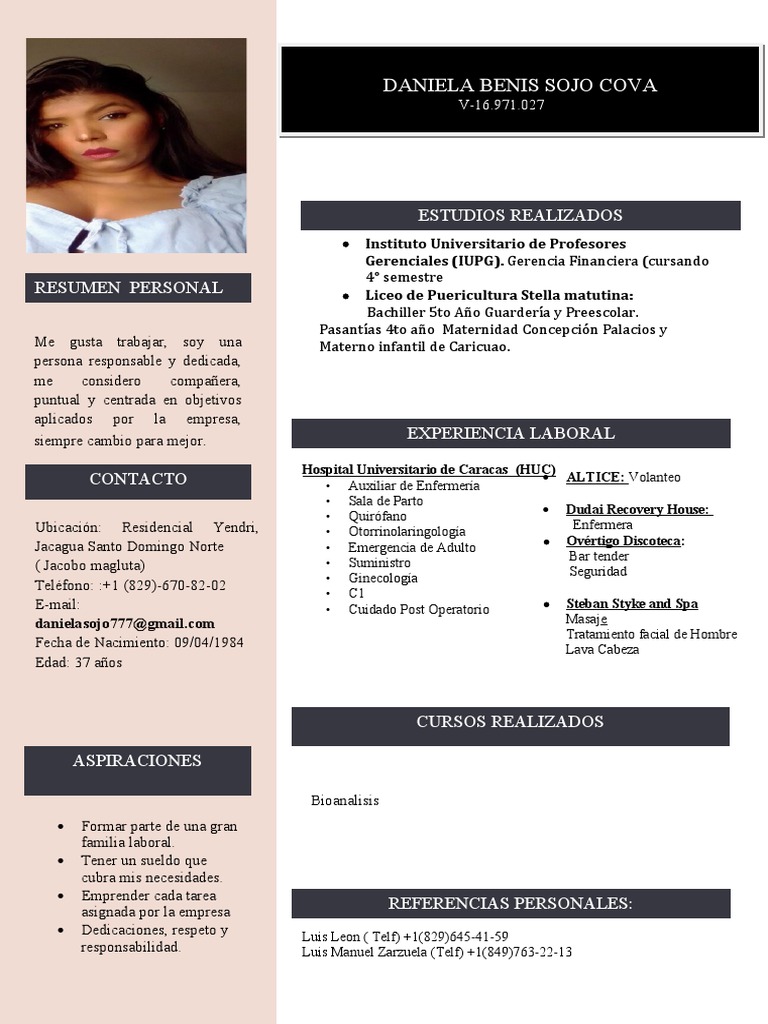 Curriculum DANIELA | PDF | Medicina | Ciencias de la Salud