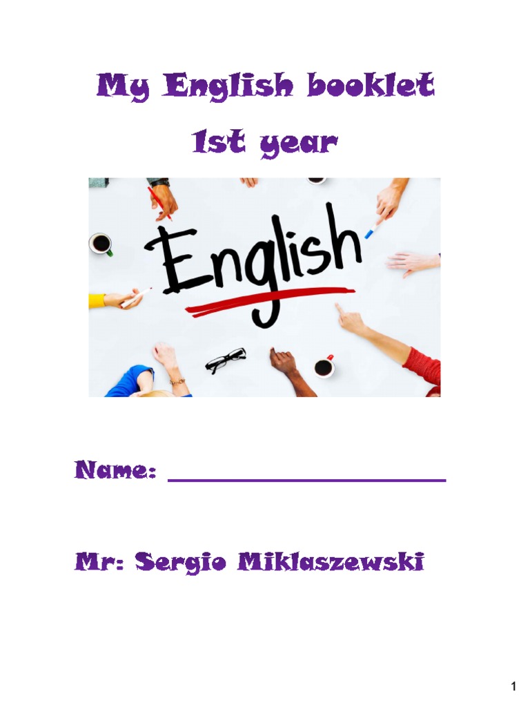 My English Booklet - 1st Year | PDF | Cognitive Science | Languages