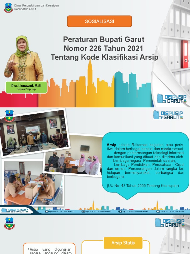 Sosialisasi Kode Klasifikasi Arsip | PDF
