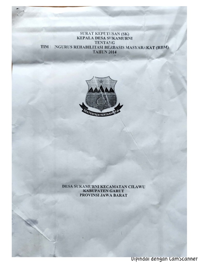 SK RBM Desa Sukamurni | PDF