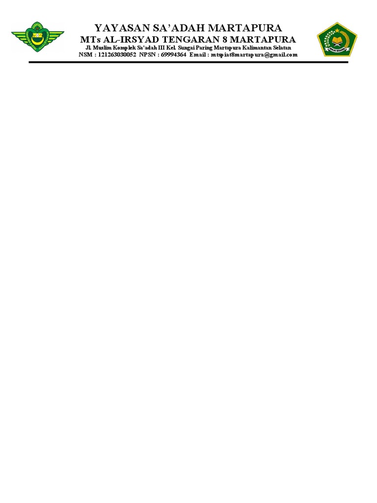 Template Surat | PDF