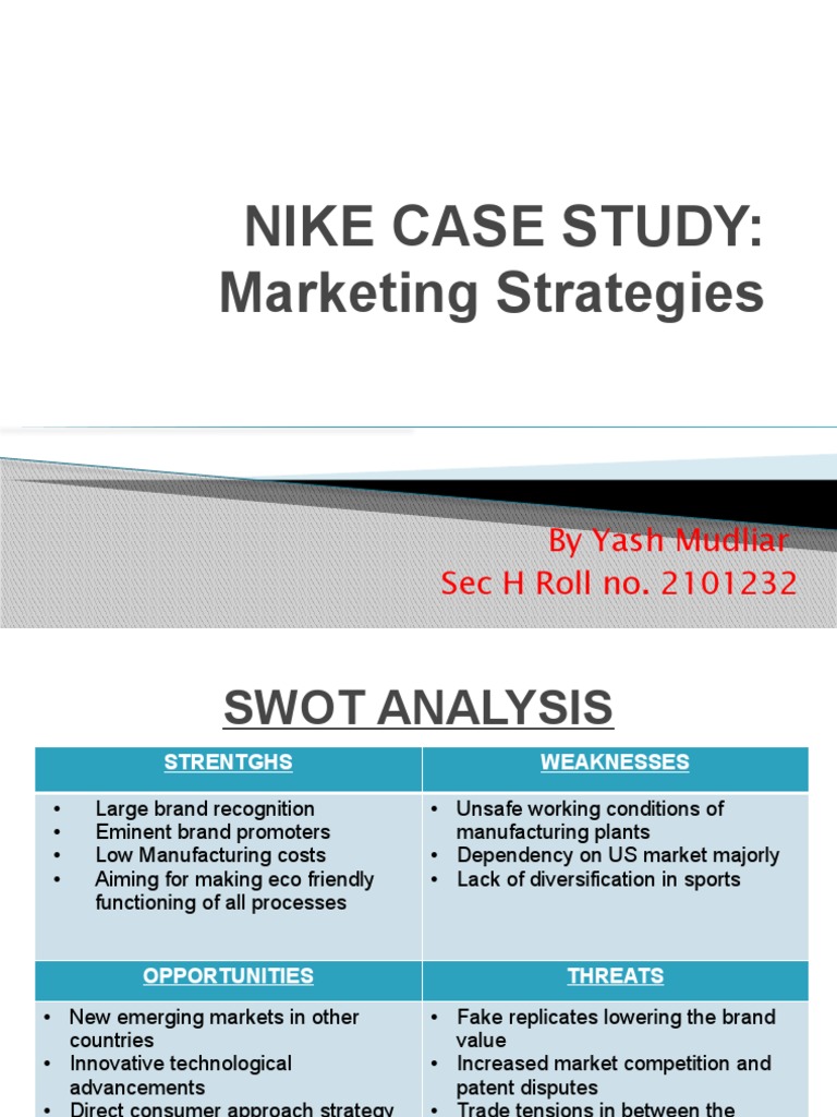 Nike Marketing Strategies & SWOT Analysis | PDF | Business | Art