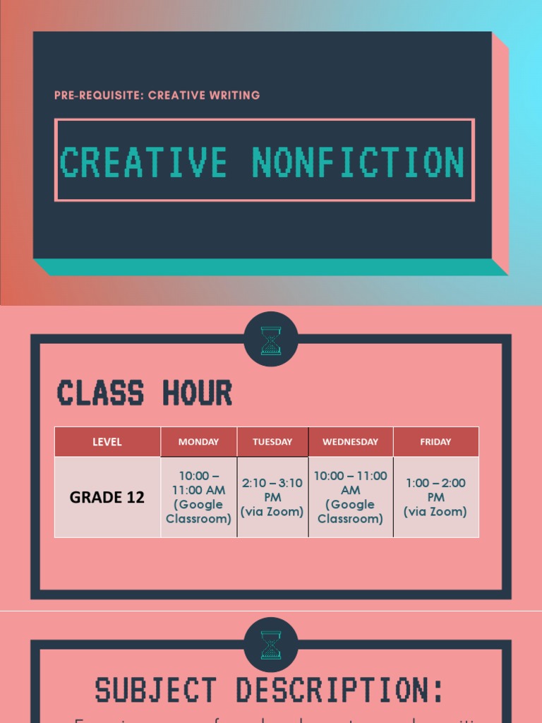 CNF - Literary Elements and Devices | PDF | Essays | Creative Nonfiction