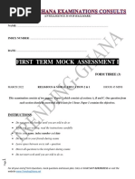 2024 Bece Rme Sample Questions From Waec | PDF